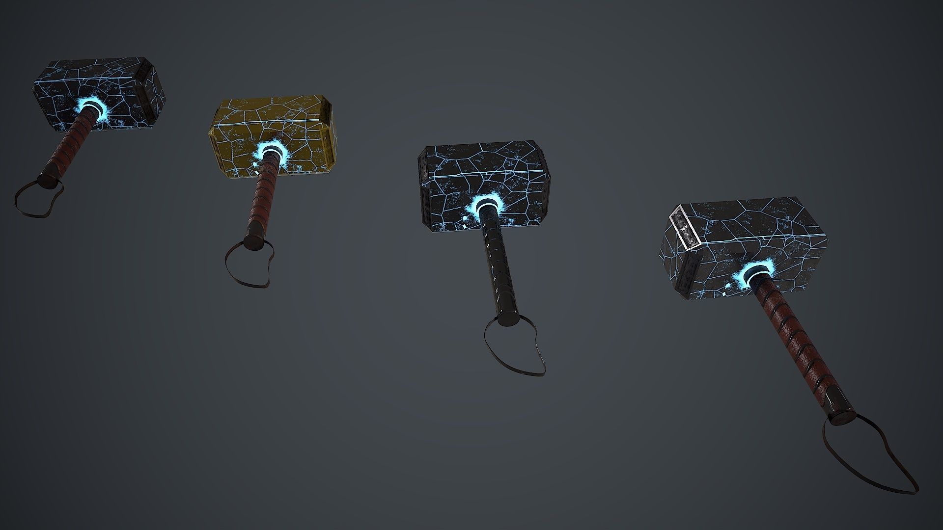 3D model Mjolnir Thor Hammer 3D model Marvel Comics Avengers VR / AR ...