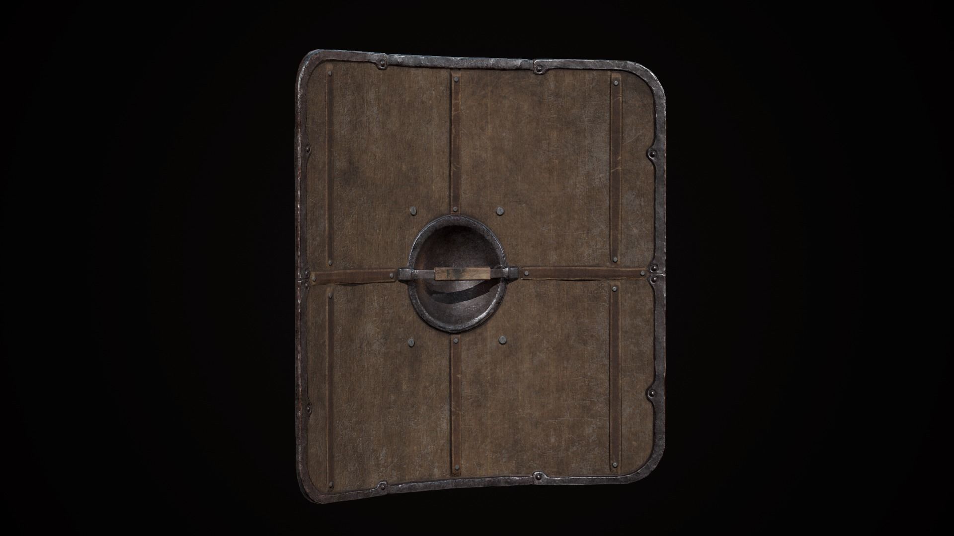 3D model Roman Shield - Scutum D VR / AR / low-poly | CGTrader