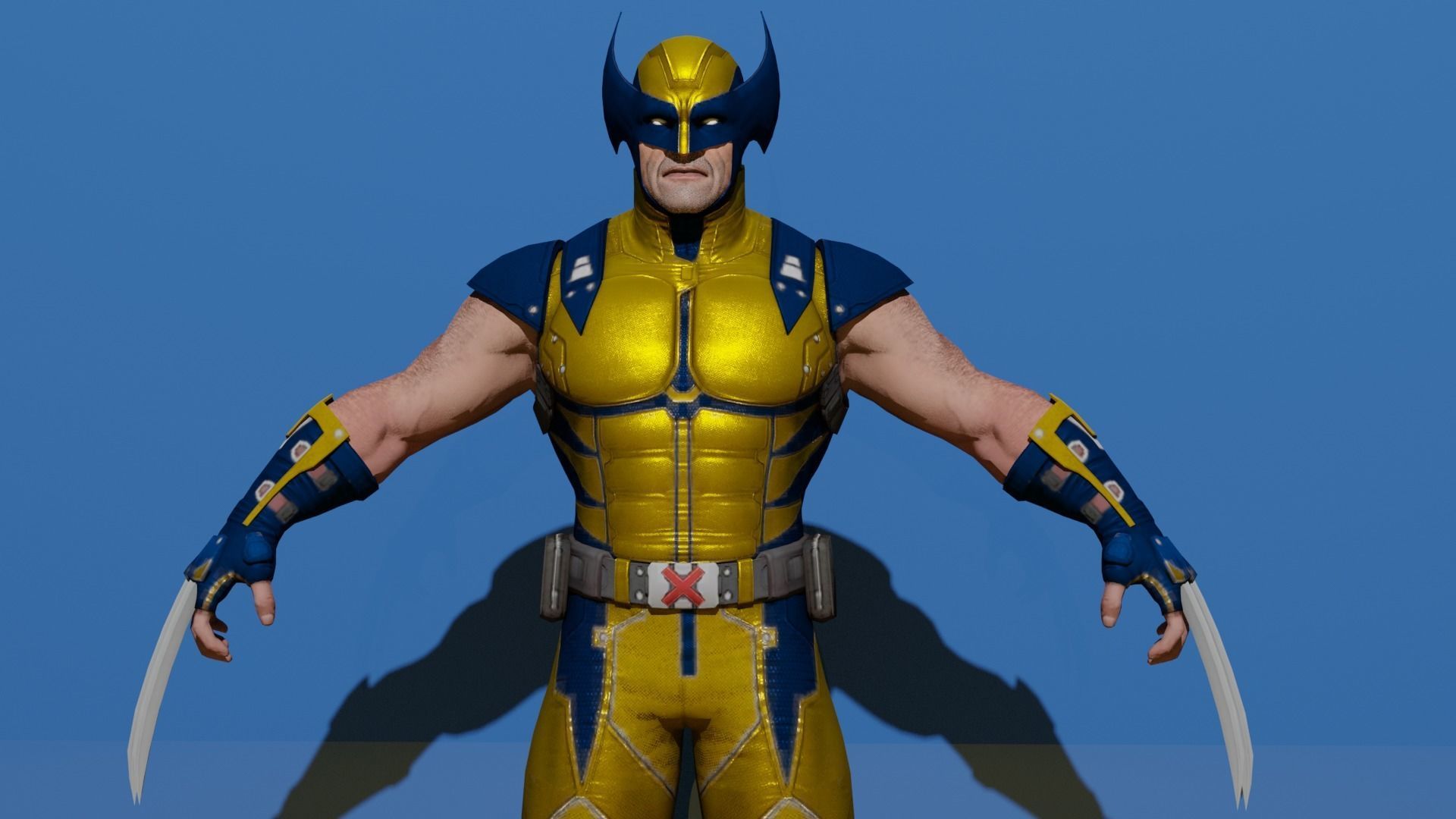 Wolverine 3D model rigged | CGTrader