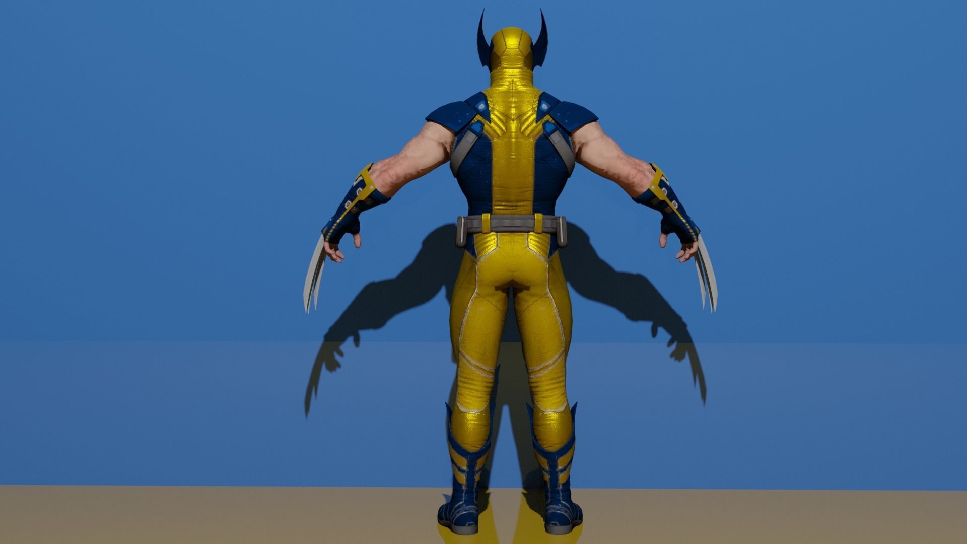 Wolverine 3D model rigged | CGTrader