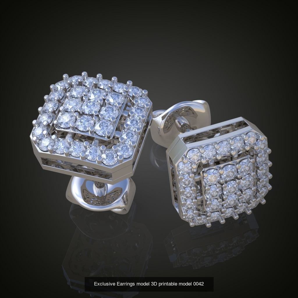 My 10 Beautiful and Graceful 3d printable Earring models 3D Model ...