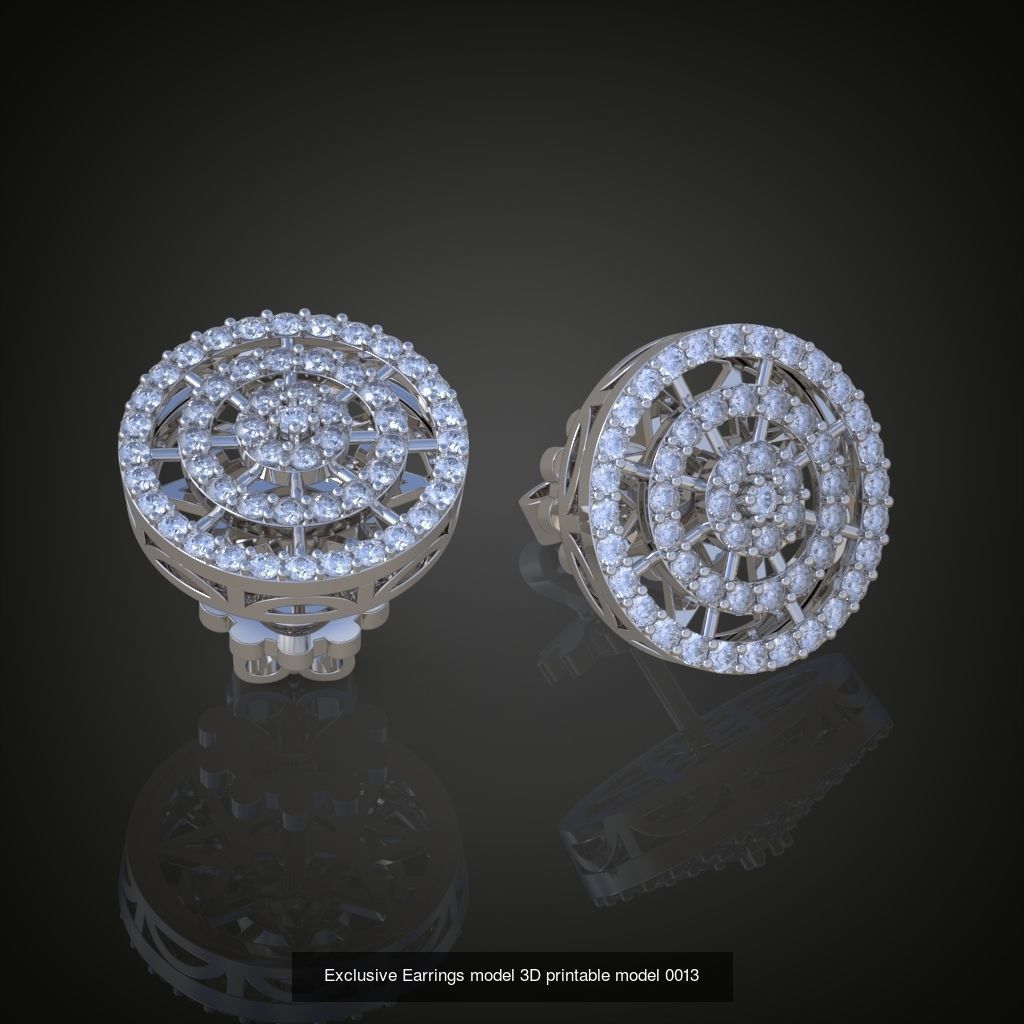My 10 Beautiful and Graceful 3d printable Earring models 3D Model ...
