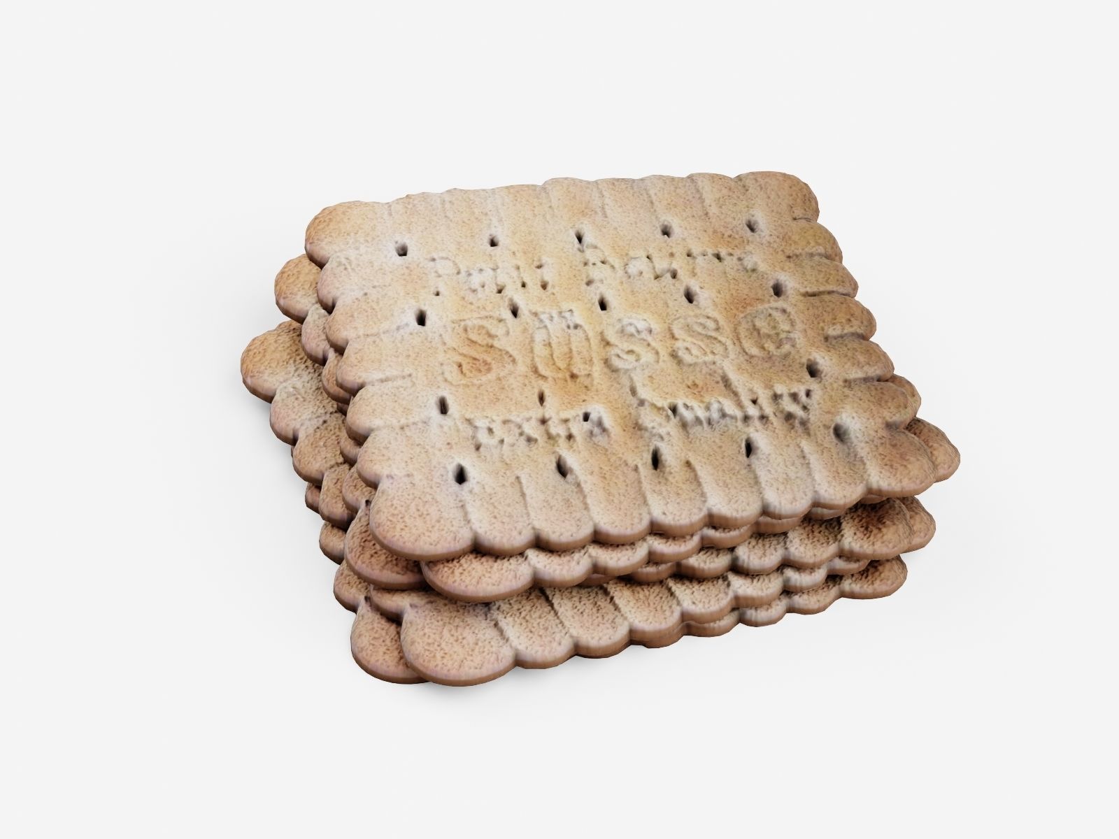 3D model Biscuit 3D Scan Lowpoly Pbr VR / AR / low-poly | CGTrader