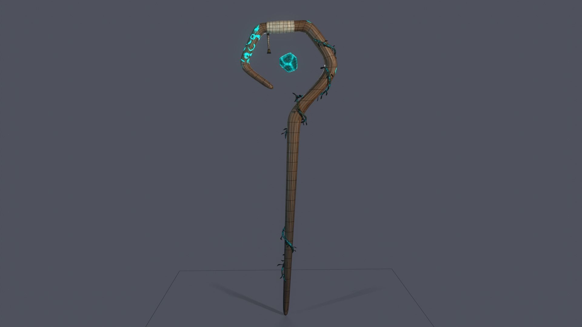 3D model Runic Wand v2 - Stylized 3D Model VR / AR / low-poly | CGTrader