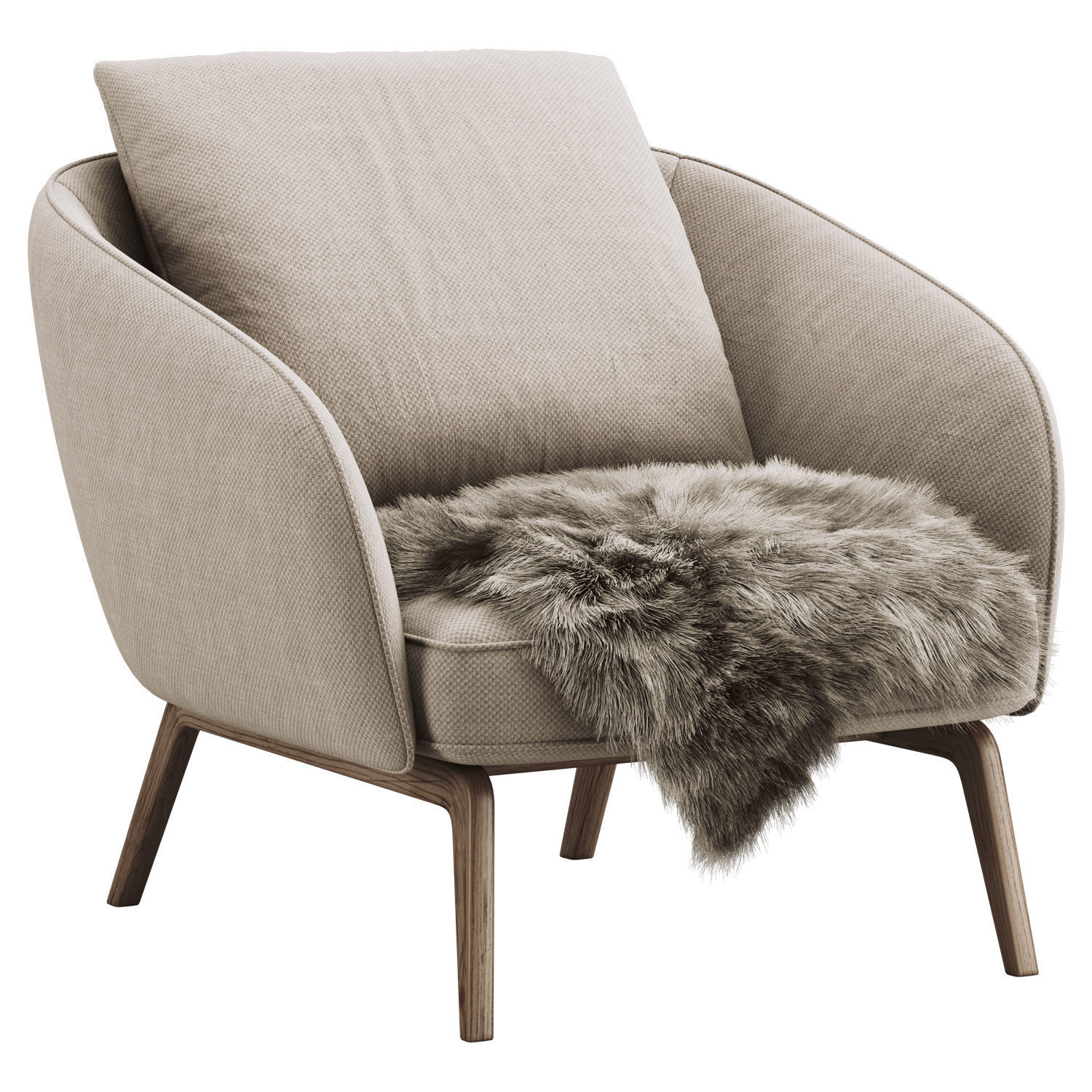 Domo Armchair 3D model | CGTrader