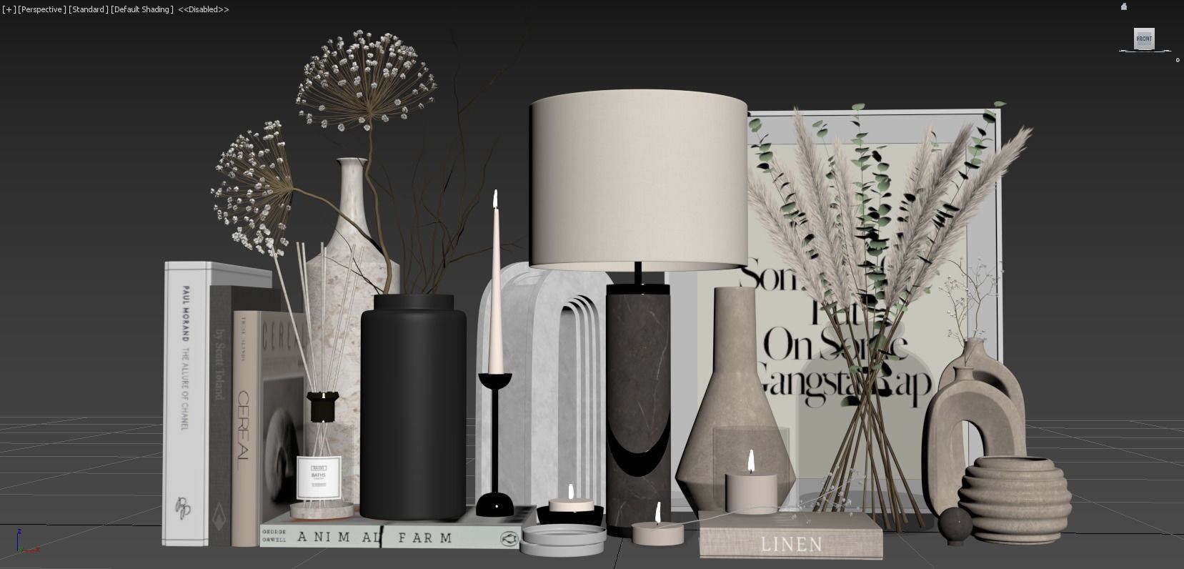 Decor Set 066 3d Model Cgtrader