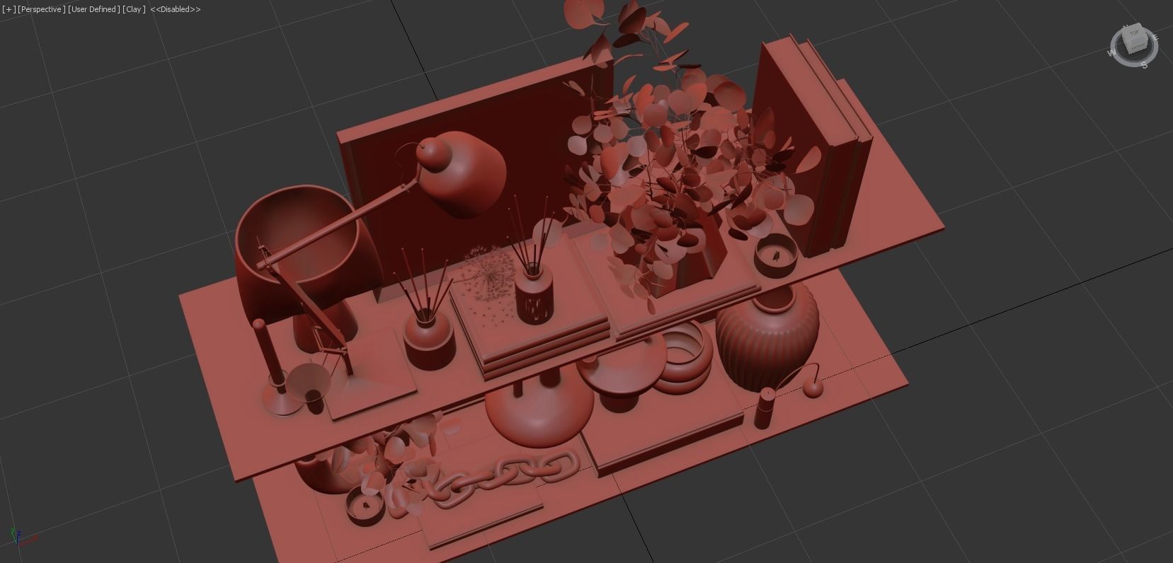 Decor Set 068 3d Model Cgtrader