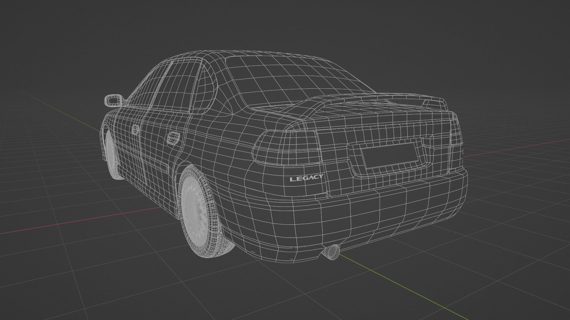 Subaru Legacy - Free Blender model free 3D model rigged | CGTrader