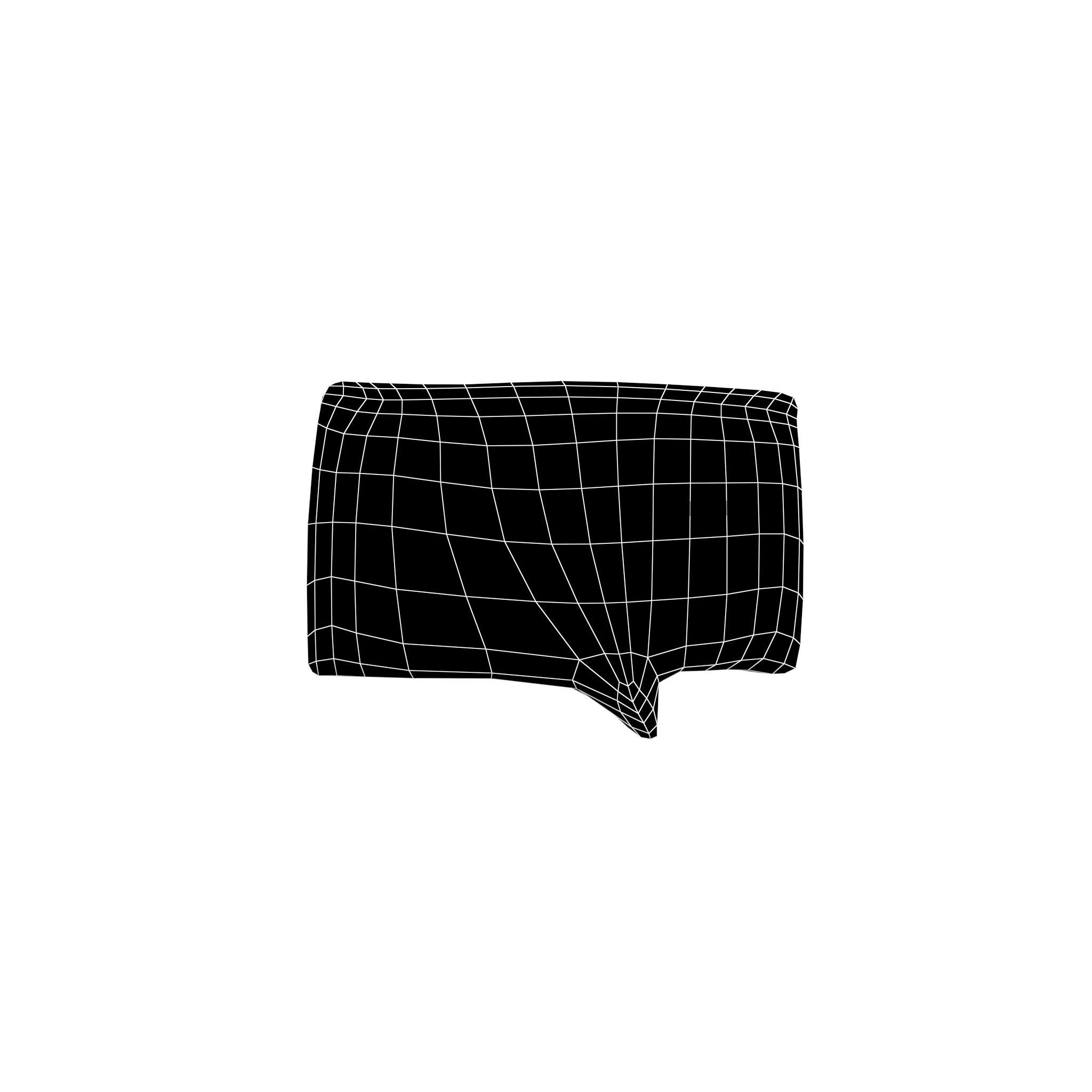 3D model Speech Balloon v8 001 VR / AR / low-poly | CGTrader
