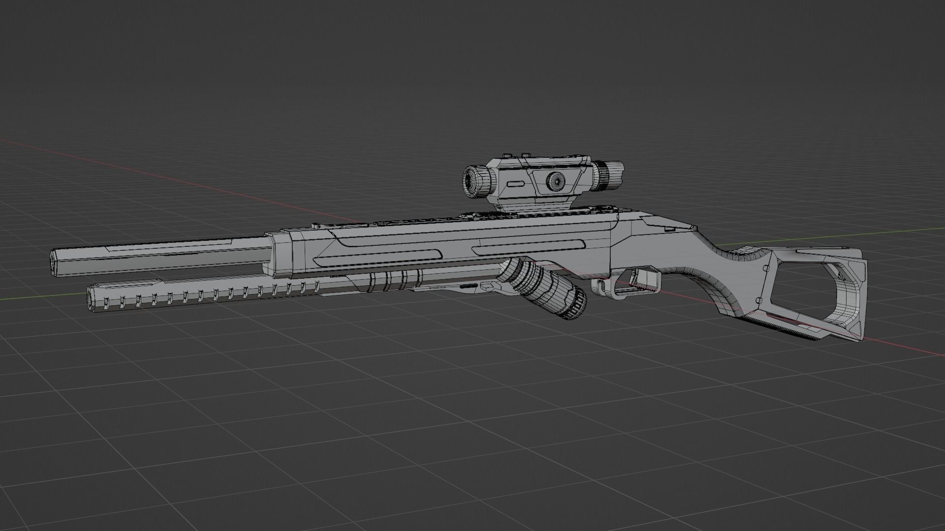 Sci-Fi Rifles Game Asset 3D Model 3D model | CGTrader