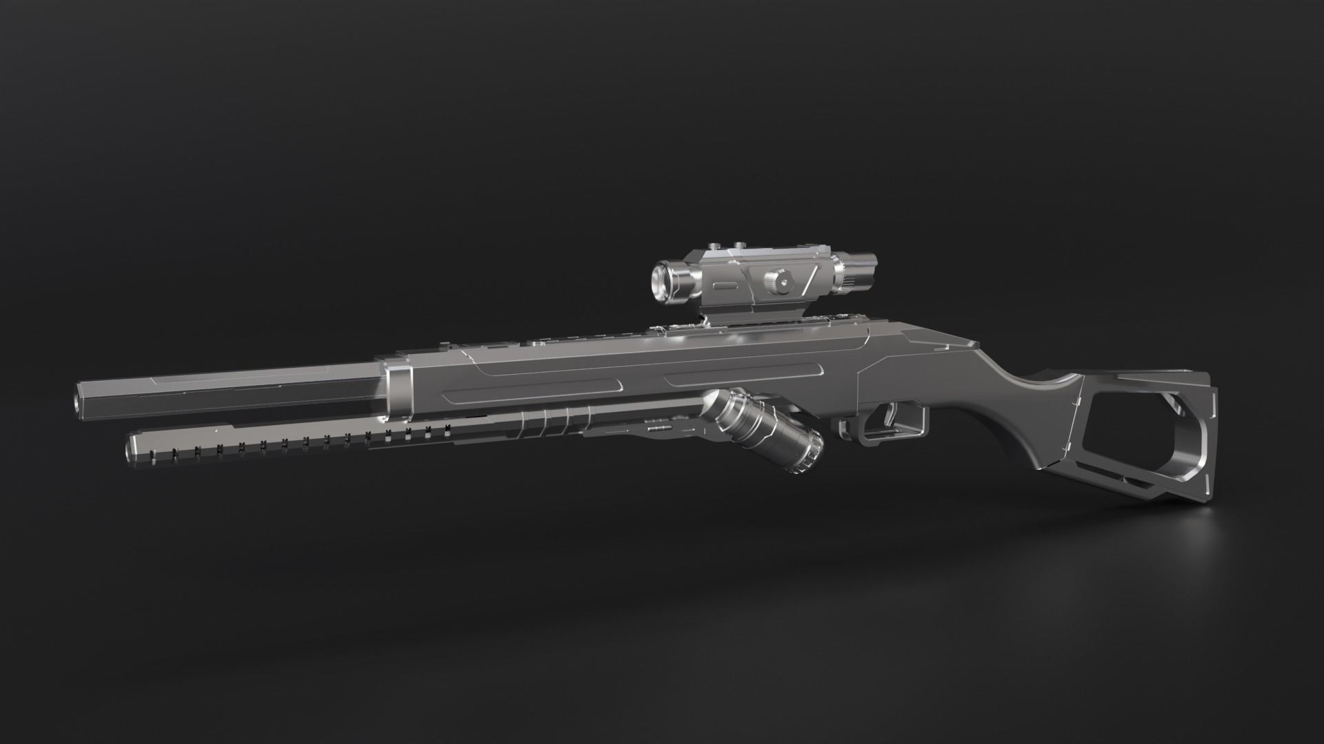 Sci-Fi Rifles Game Asset 3D Model 3D model | CGTrader