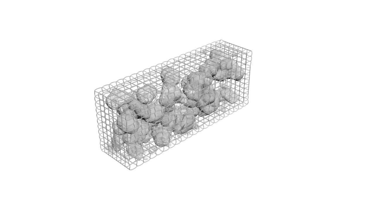 Gabion Wall 3D model animated | CGTrader