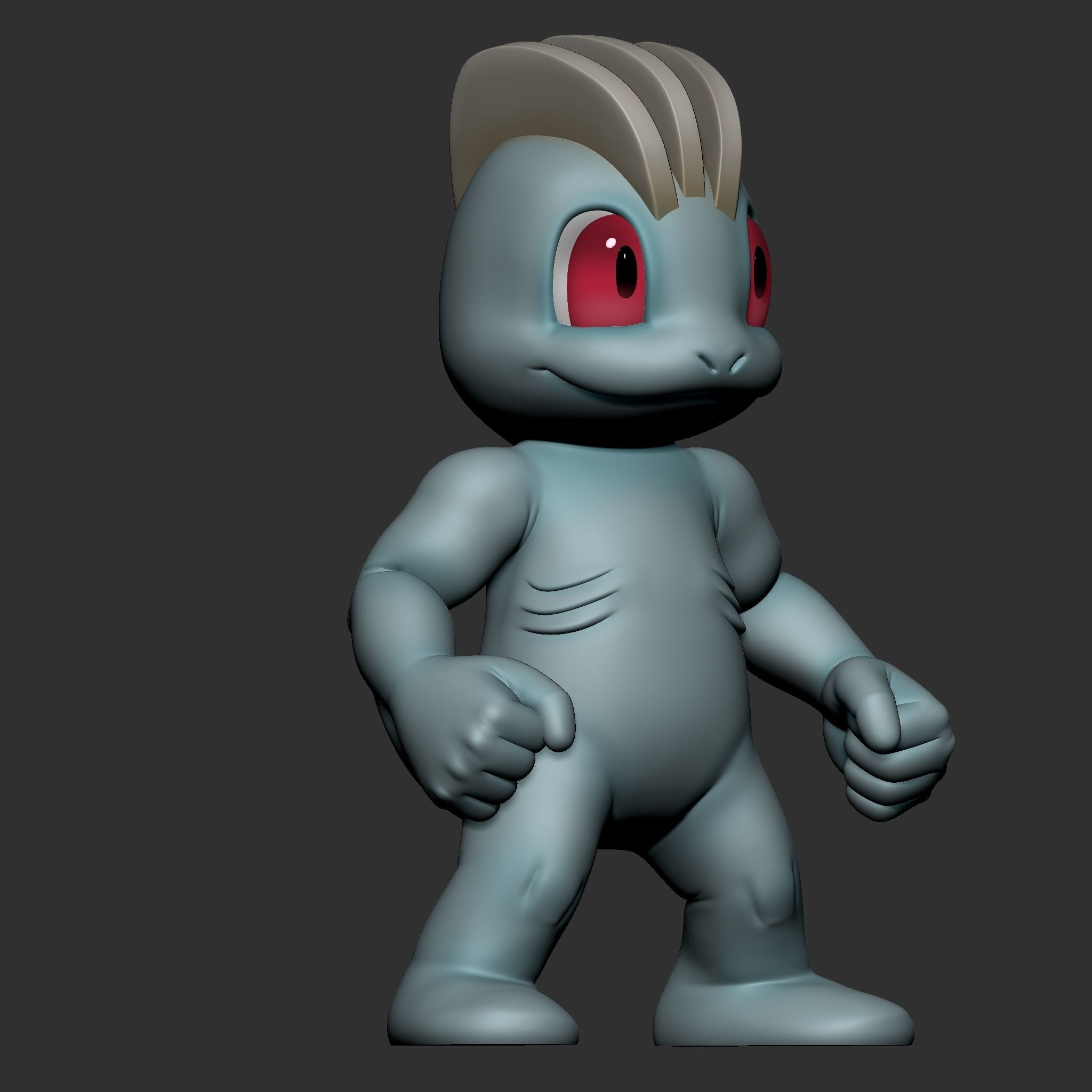 MACHOP POKEMON 3D model 3D printable | CGTrader