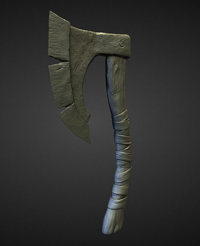 3D model AXE2 high and low poly VR / AR / low-poly | CGTrader
