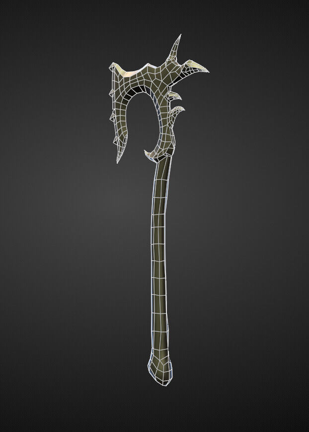 3D model AXE4 high and low poly VR / AR / low-poly | CGTrader