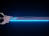 3D model Sci-fi saber Blender Low-poly game ready VR / AR / low-poly ...