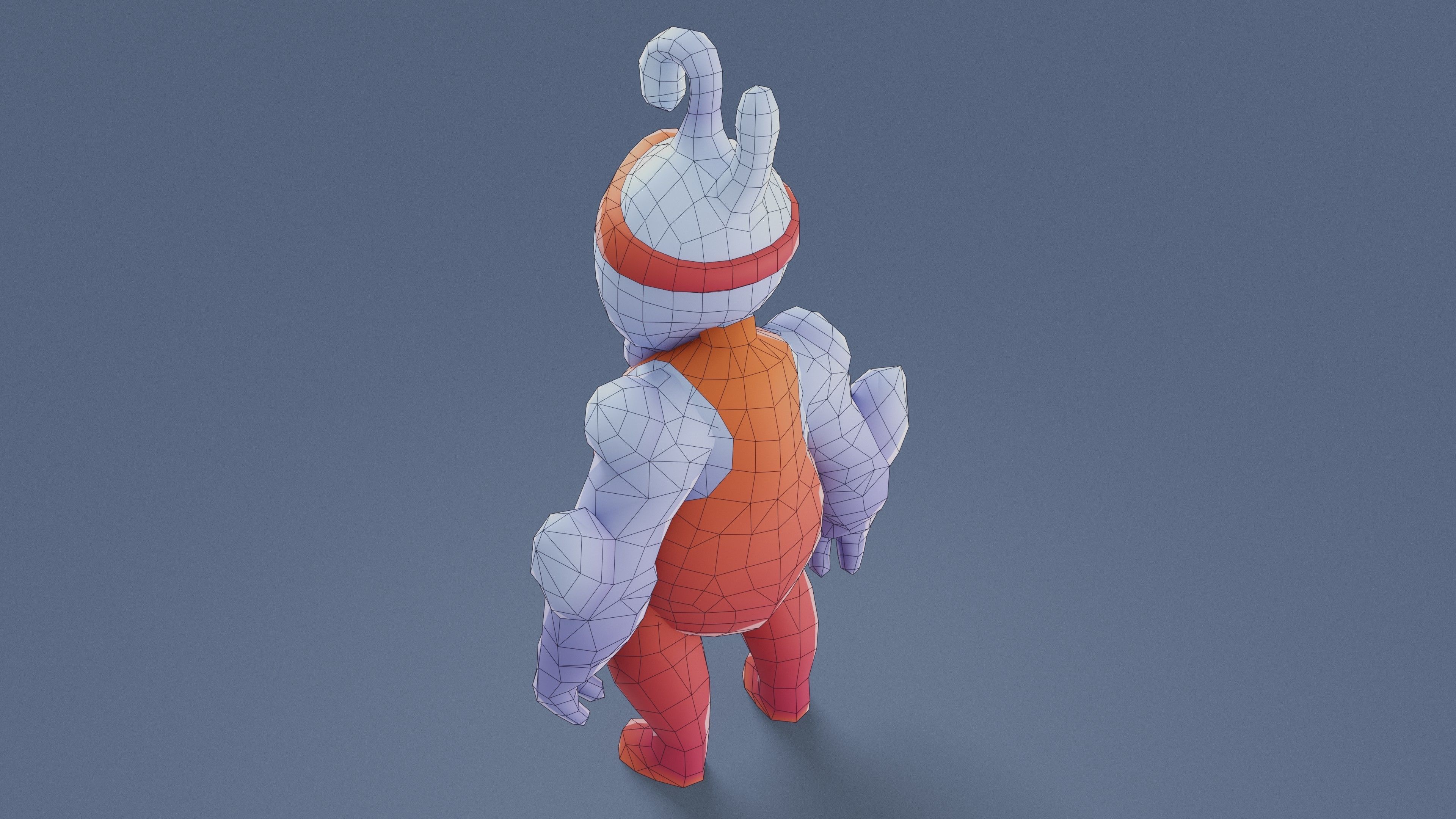 3D model Cartoon Characters - Big Wrestler Warrior VR / AR / low-poly ...