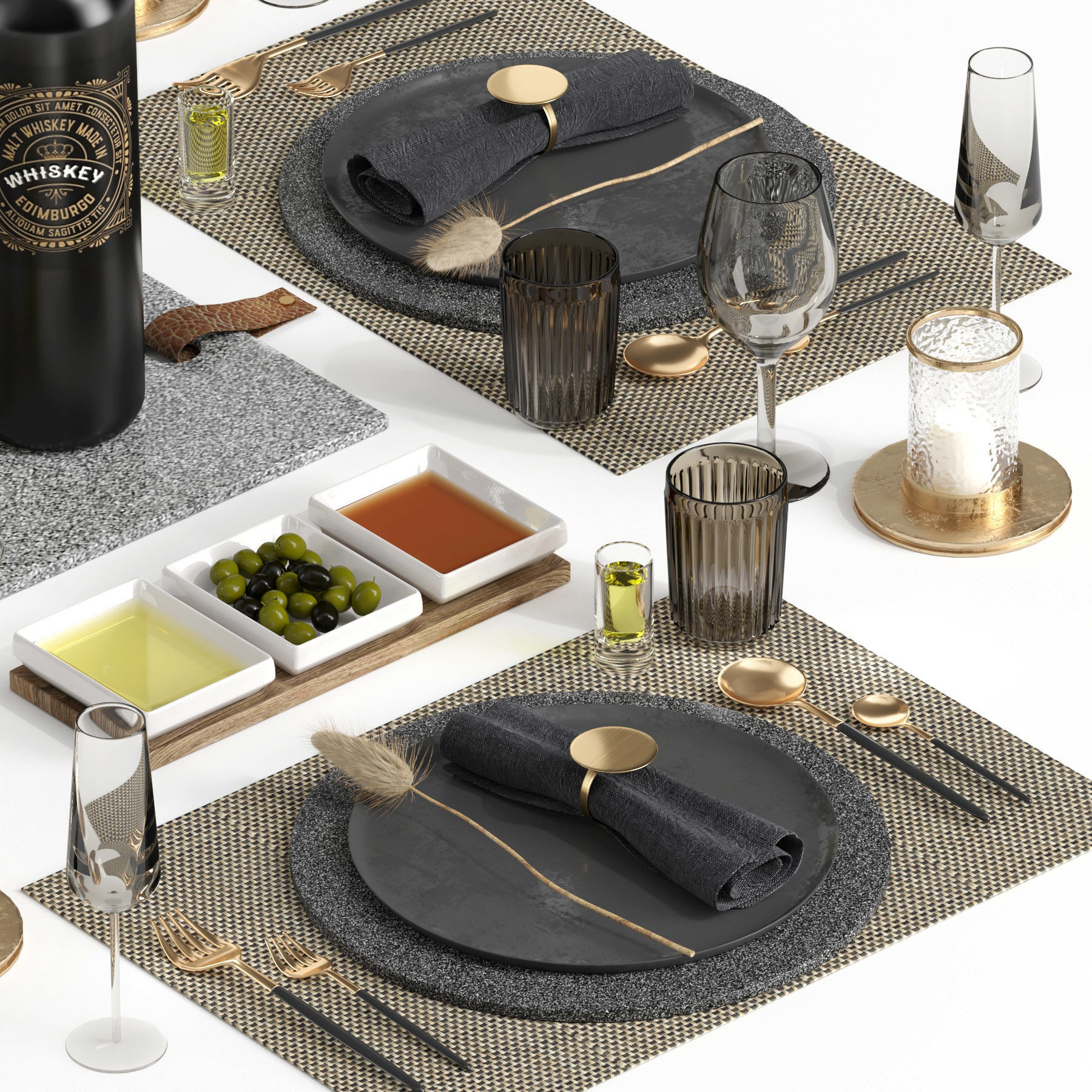 3D model tableware set11 VR / AR / low-poly | CGTrader