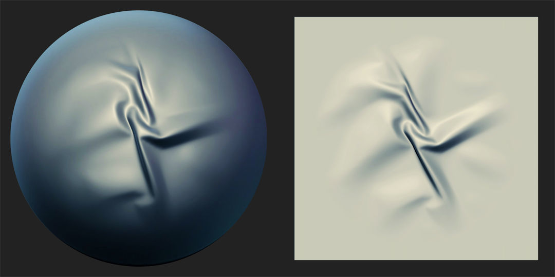 3D model Cloth Wrinkles VDM Brushes and Alpha Vol 1 VR / AR / low-poly ...