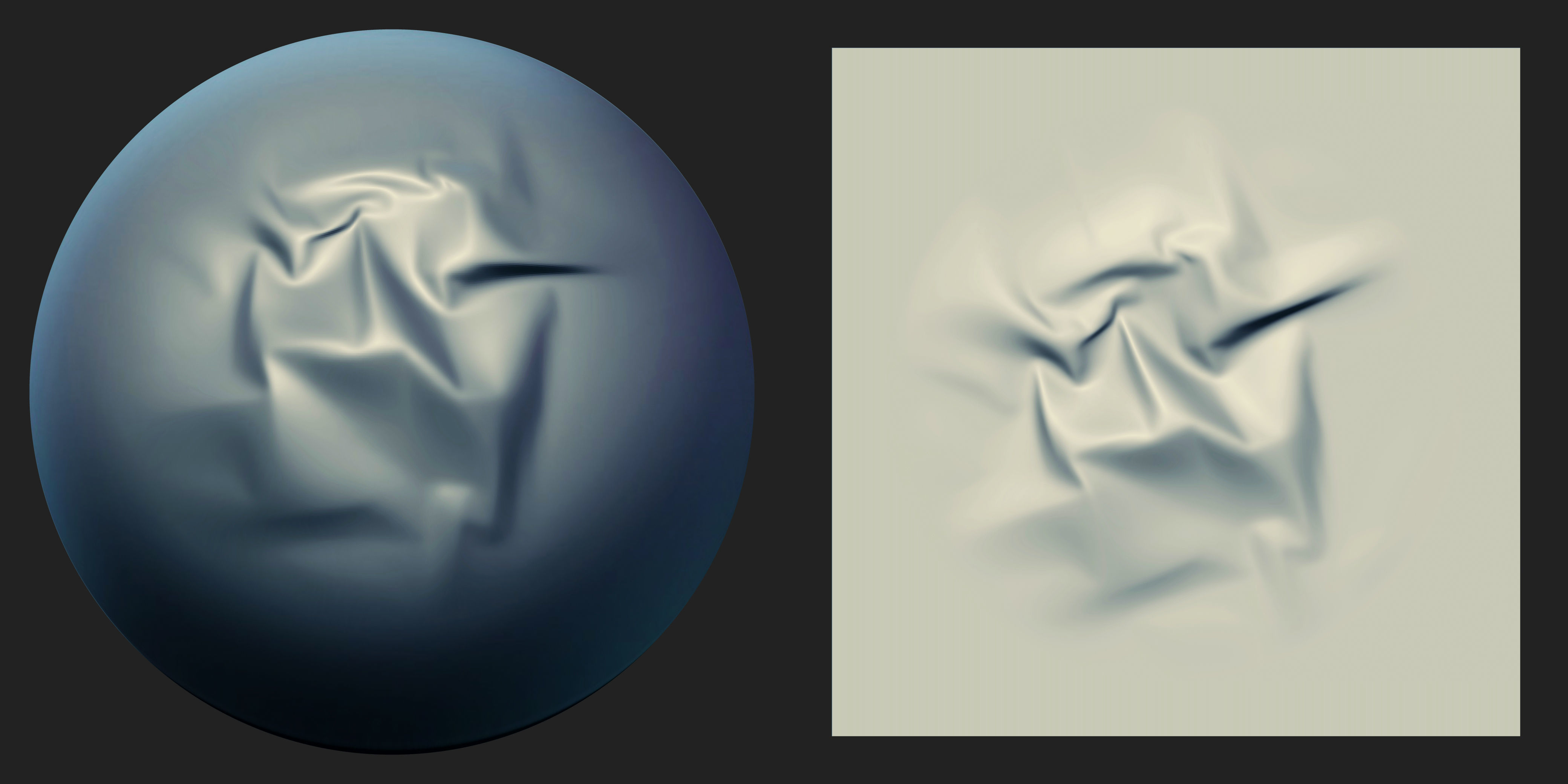 3D model Cloth Wrinkles VDM Brushes and Alpha Vol 1 VR / AR / low-poly ...