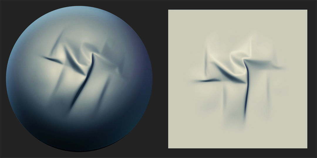 3D model Cloth Wrinkles VDM Brushes and Alpha Vol 1 VR / AR / low-poly ...