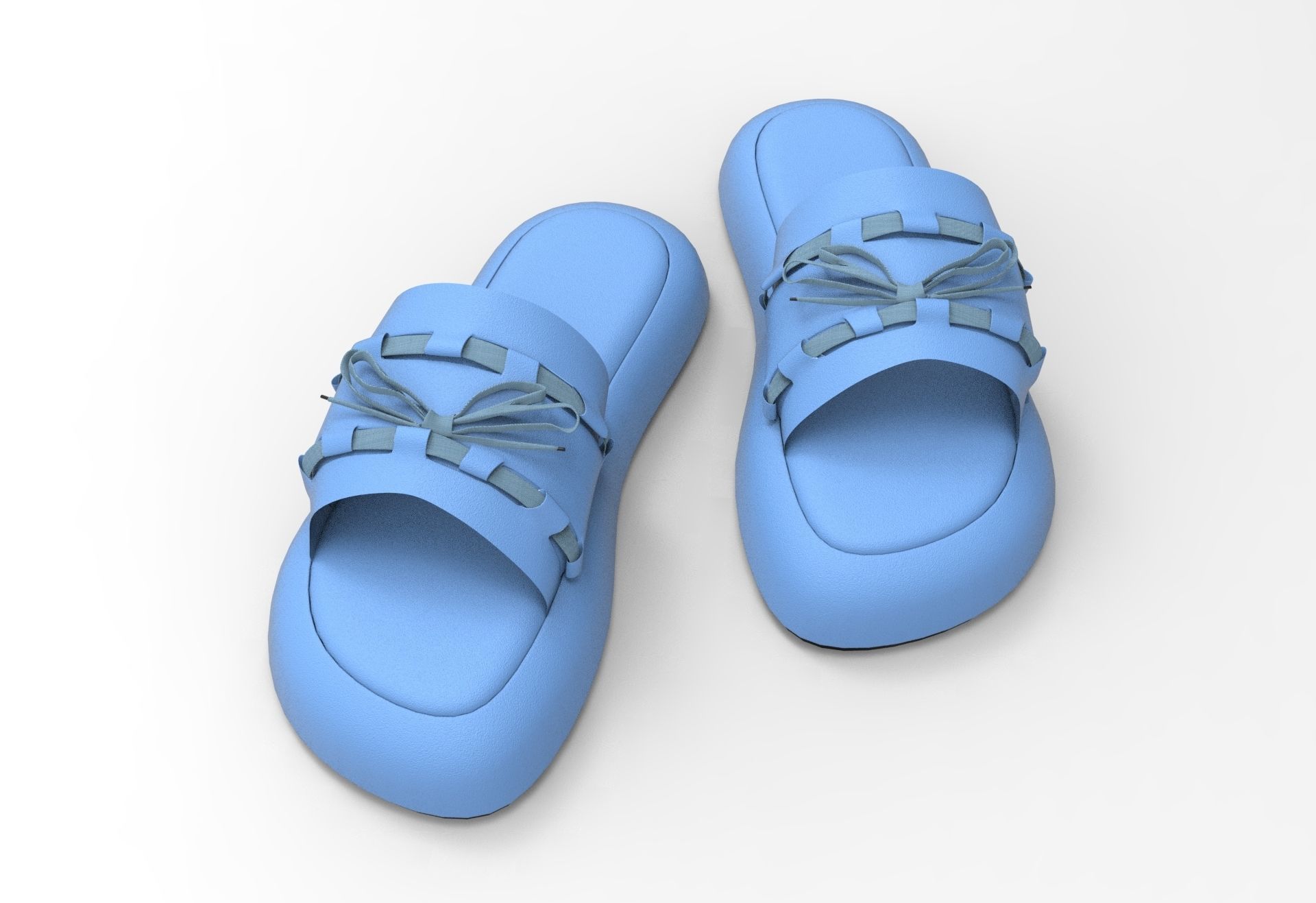 3D model Printed Bow Sandals VR / AR / low-poly | CGTrader