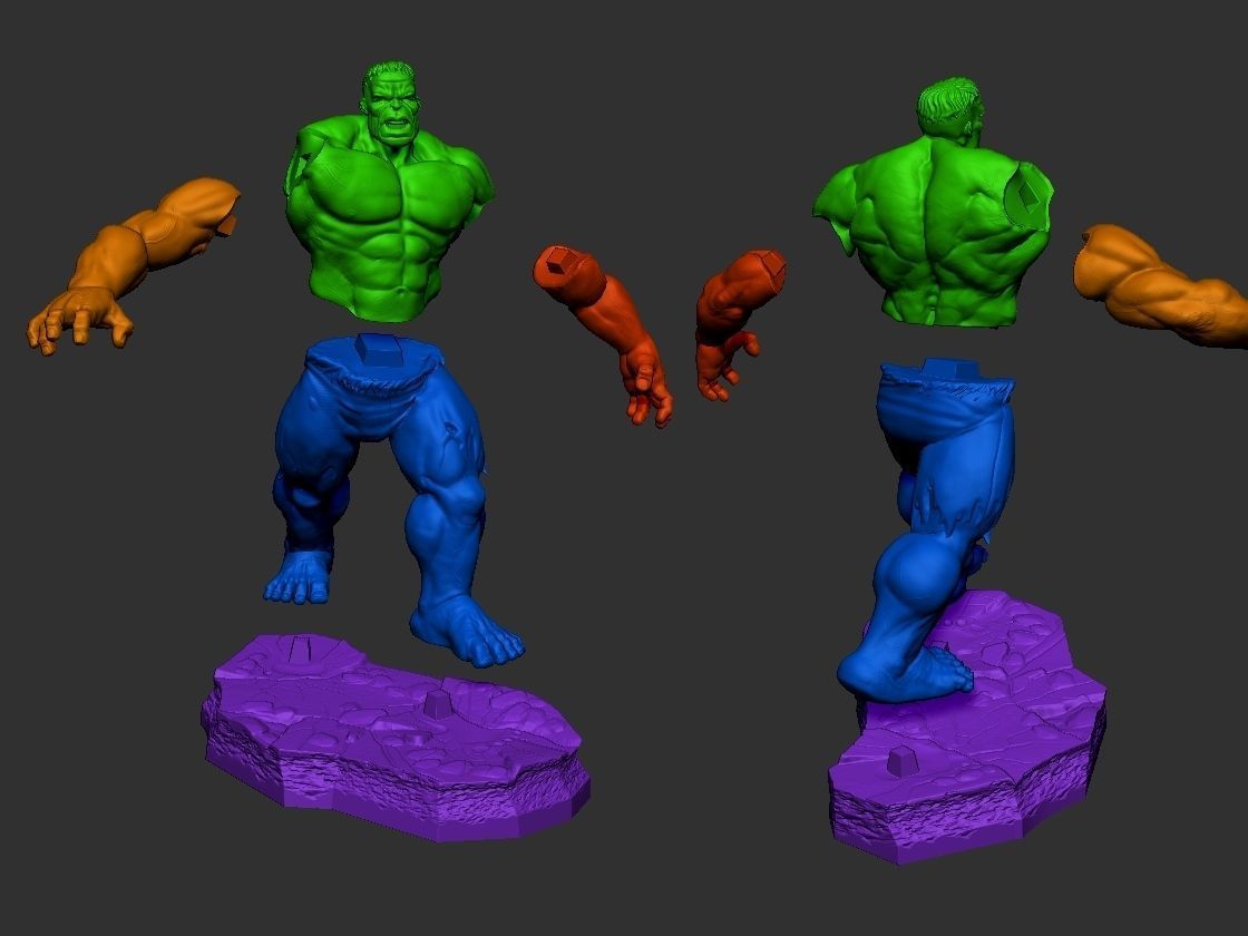 Hulk to print 3D model 3D printable | CGTrader