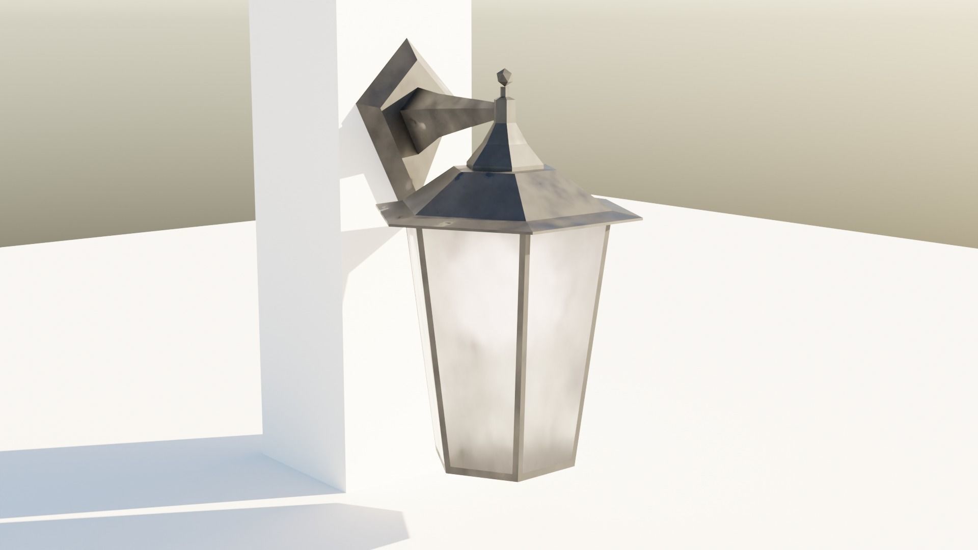 3D model Low Poly Old Street Lamp VR / AR / low-poly | CGTrader