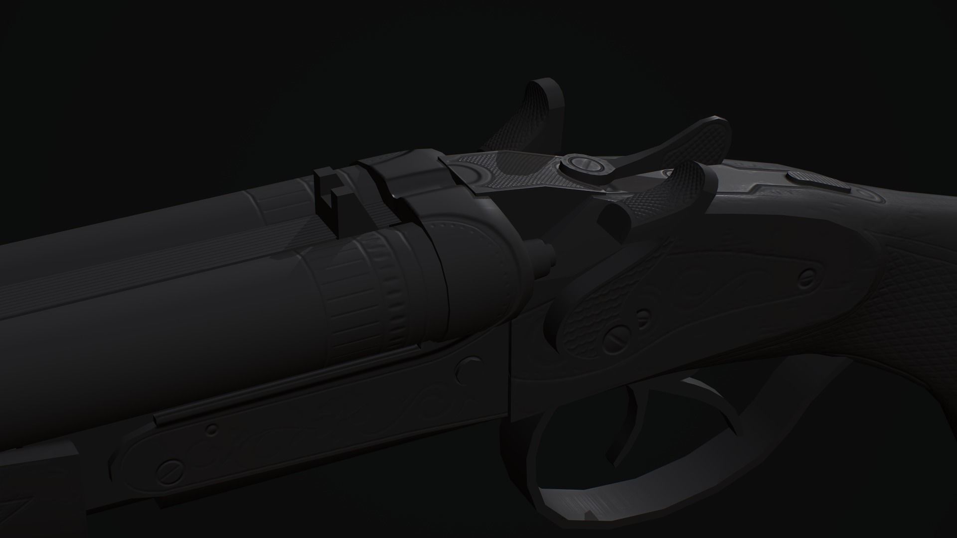3D model Double Barrel Shotgun - PBR Game Ready VR / AR / low-poly ...