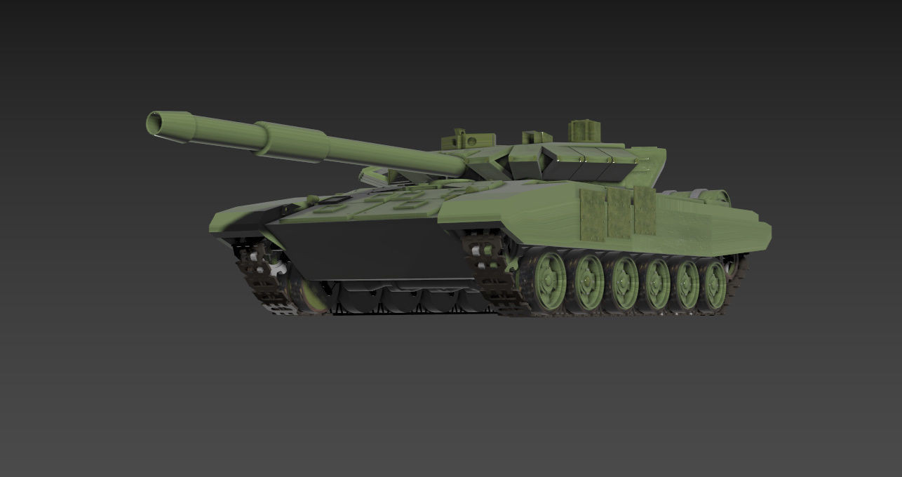 T-90A military tank 3D model | CGTrader