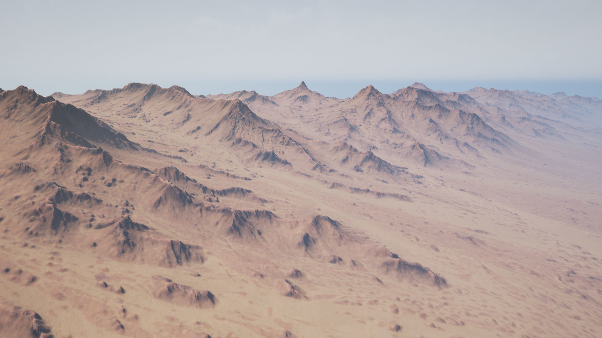 Terrain Set unity desert 3D model | CGTrader