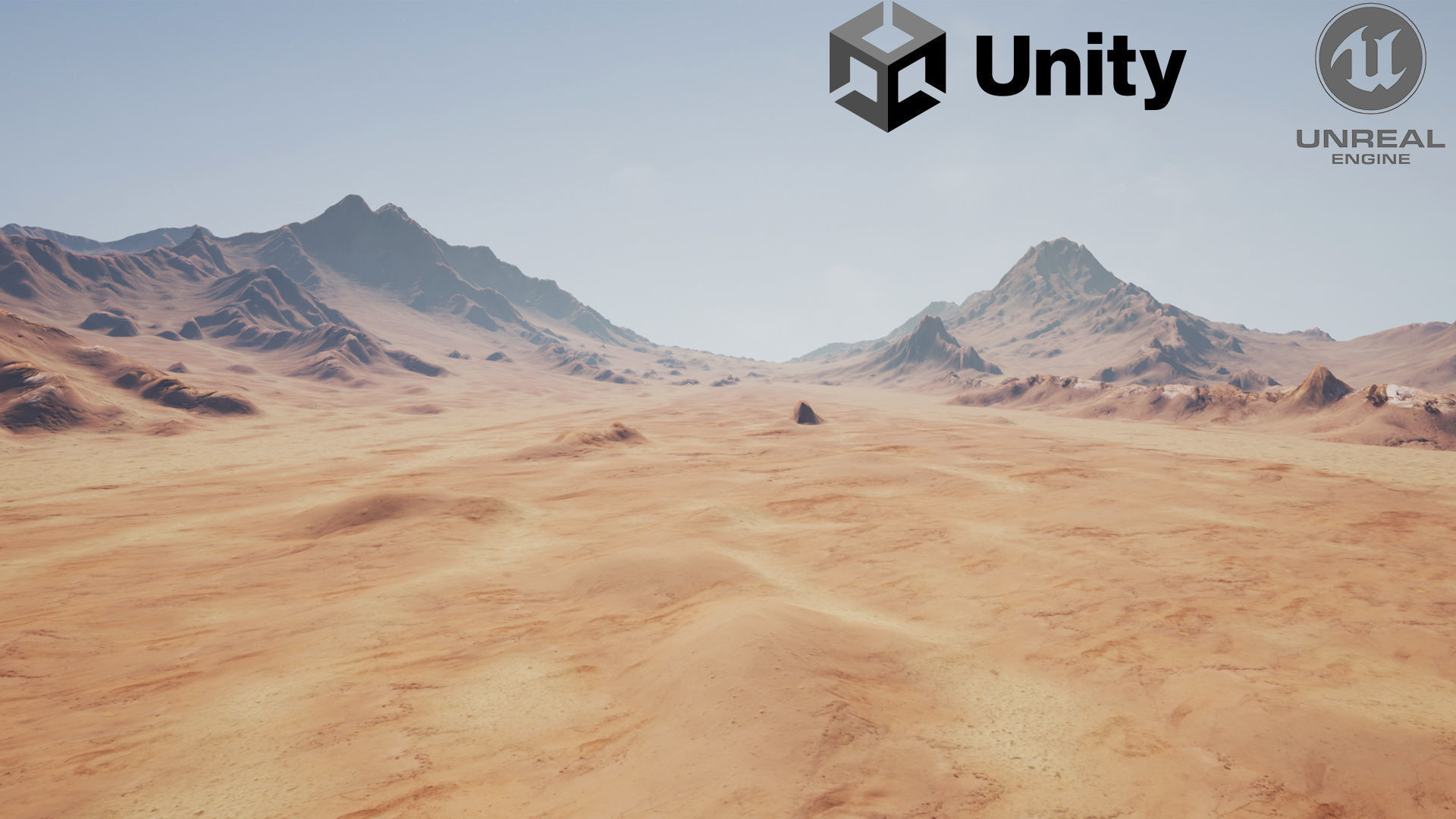 Terrain Set unity desert 3D model | CGTrader
