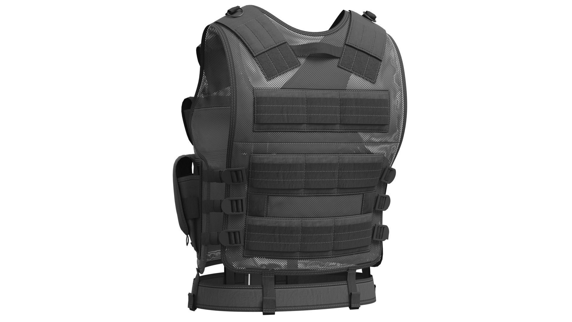 UTG 547 Law Enforcement Tactical Vest - Marvelous Designer 3D model ...