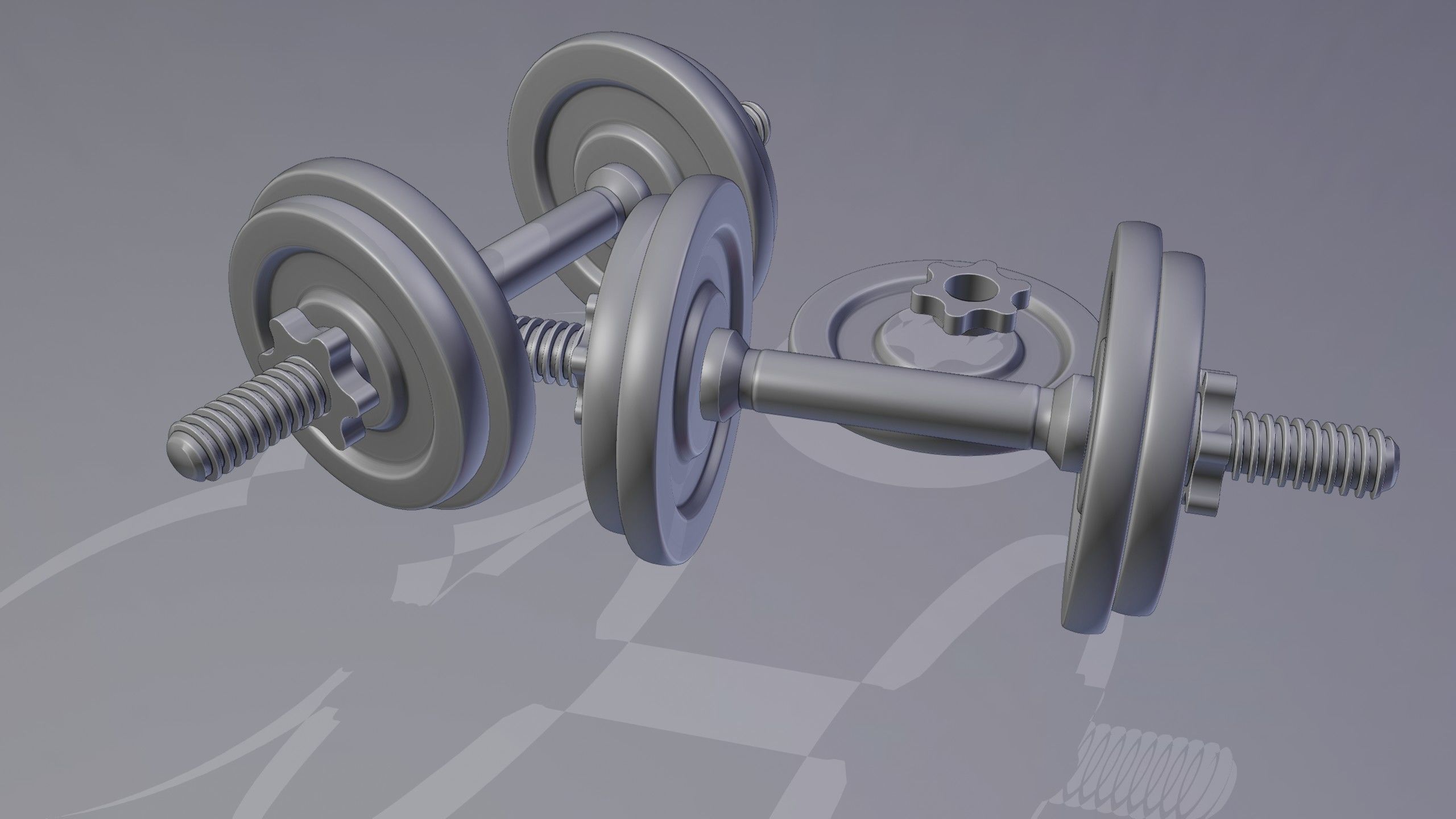 Dumbbell Weights 3D model | CGTrader