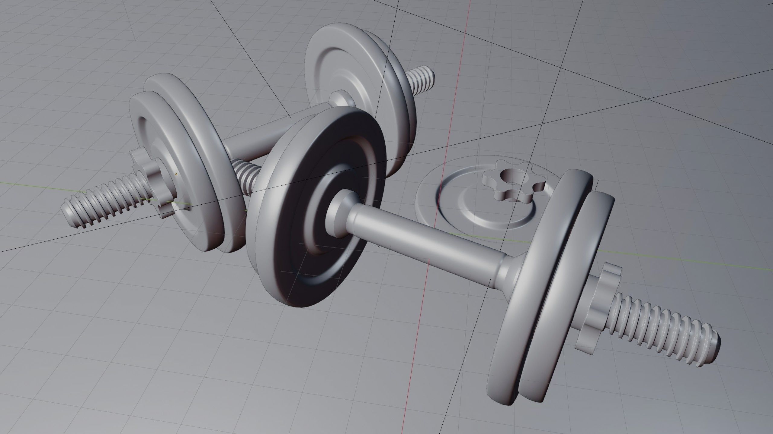 Dumbbell Weights 3D model | CGTrader