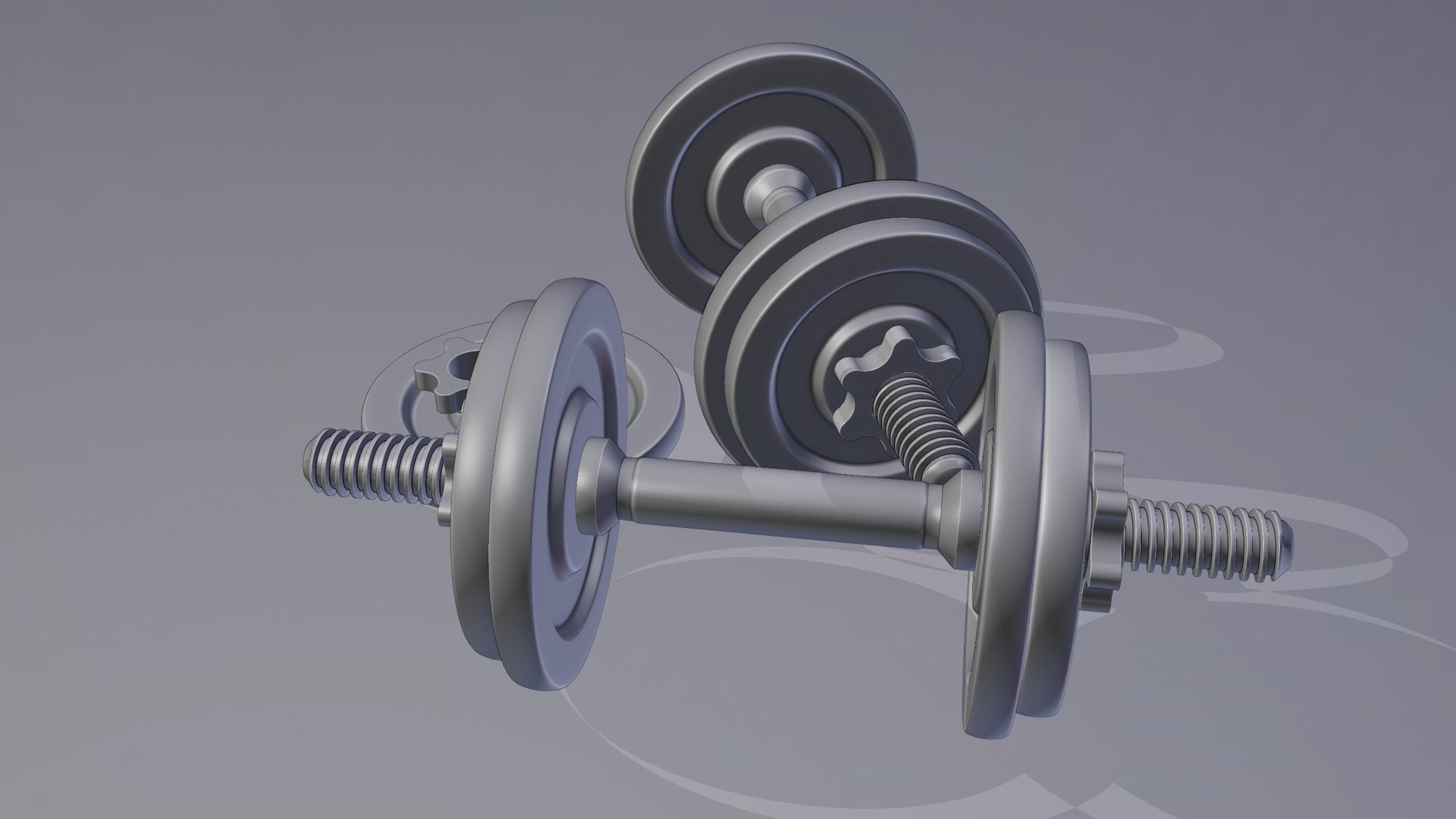 Dumbbell Weights 3D model | CGTrader