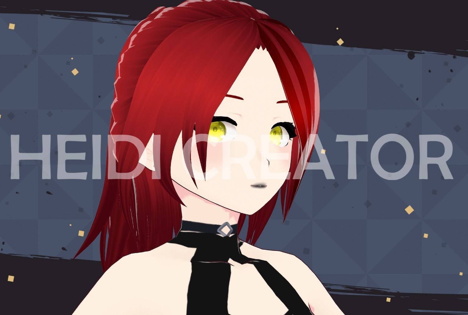 3D model Gothic Vroid 3D Female Vtubing Model VR / AR / low-poly | CGTrader