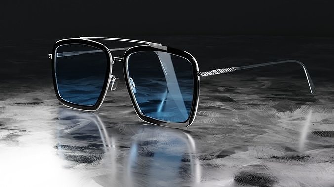 Sci Fi Glasses Iron man Edith 3D model | CGTrader