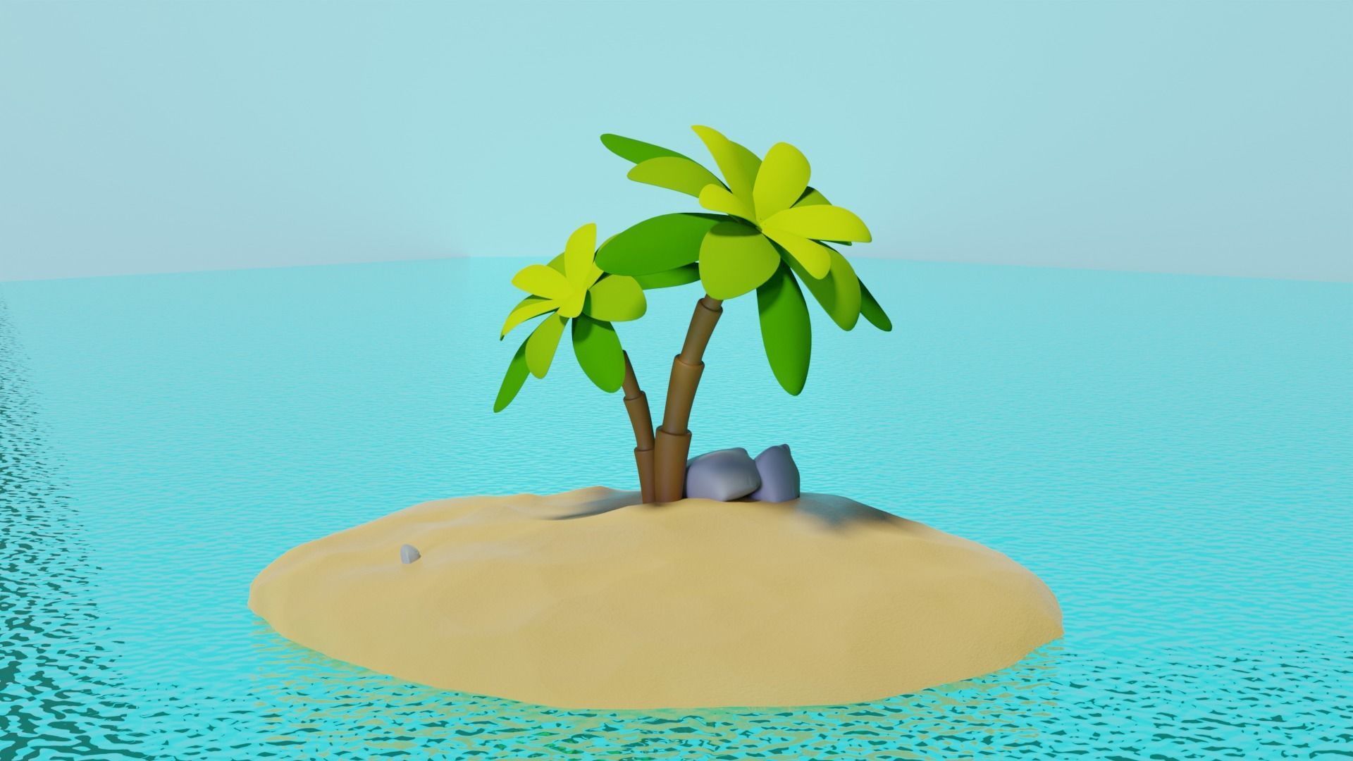 Stylized Palm Tree 3D model | CGTrader