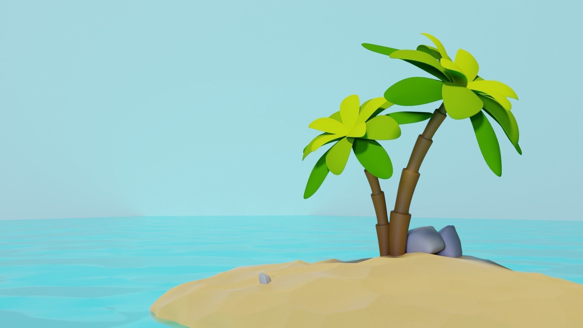 Stylized Palm Tree 3D model | CGTrader