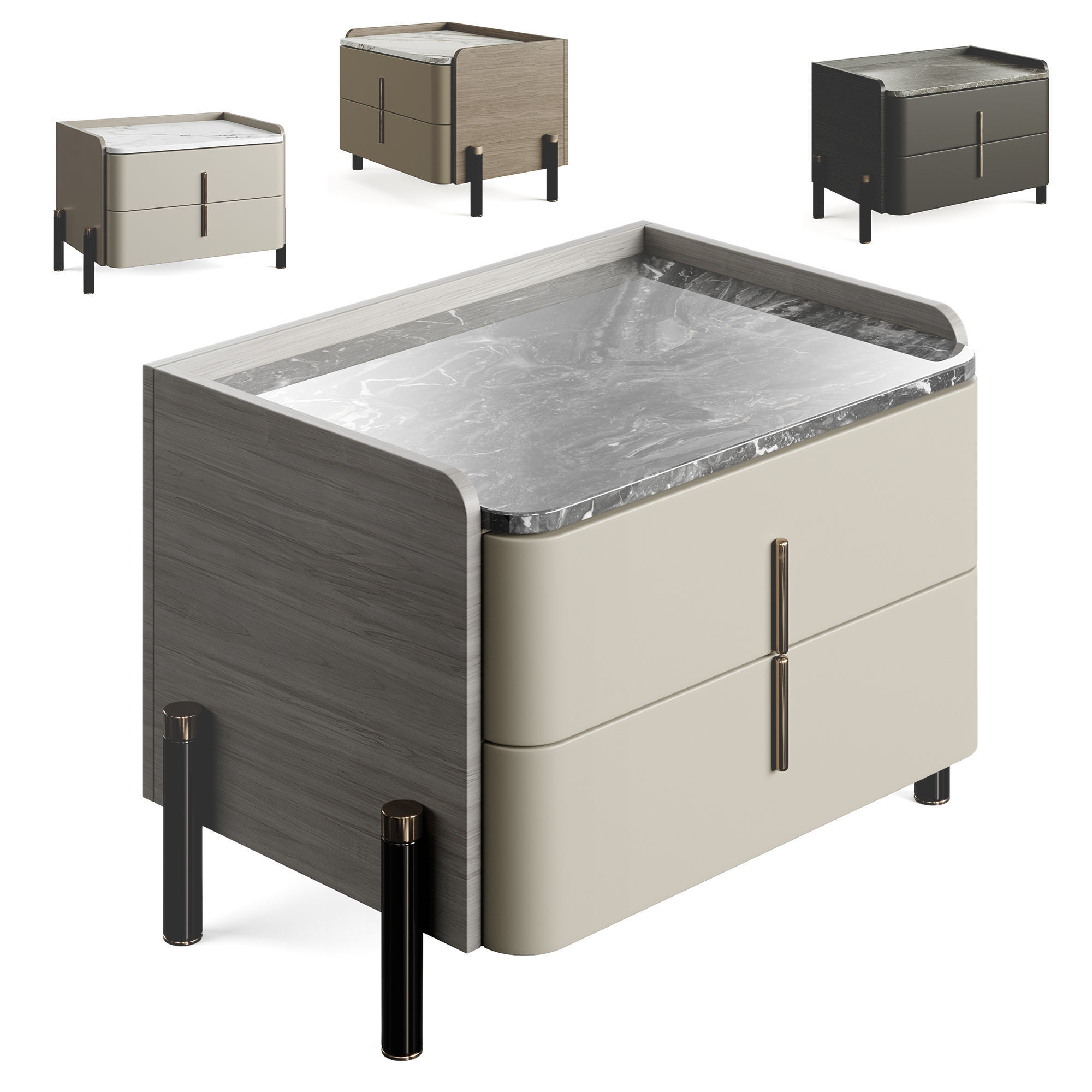 Ana Roque MISIA Bedside Table 3D model | CGTrader