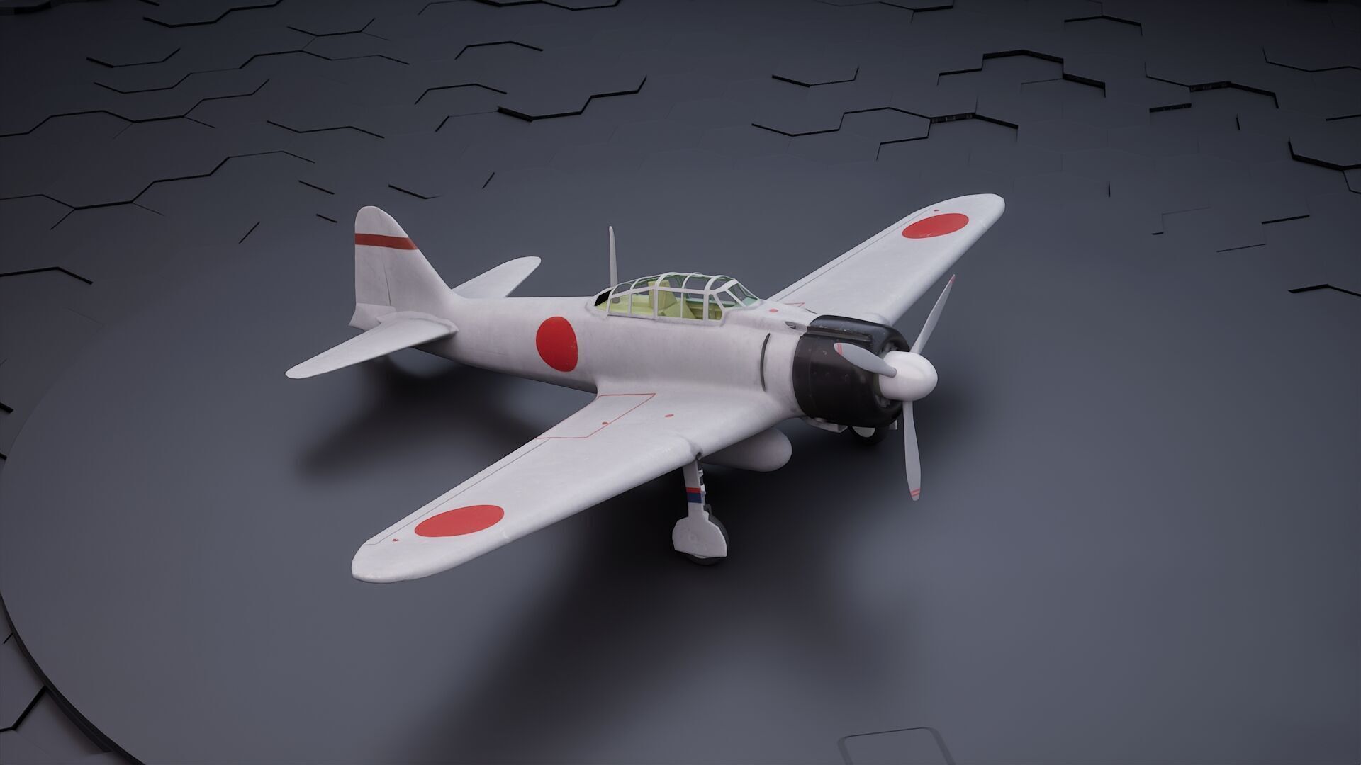 Mitsubishi A6m Zero - WW2 Japan aircraft 3D model rigged | CGTrader