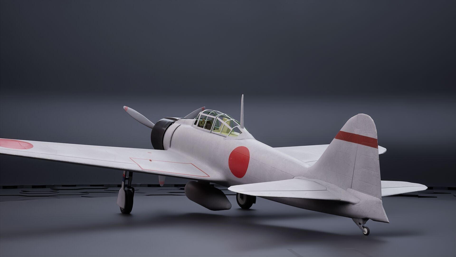 Mitsubishi A6m Zero - WW2 Japan aircraft 3D model rigged | CGTrader