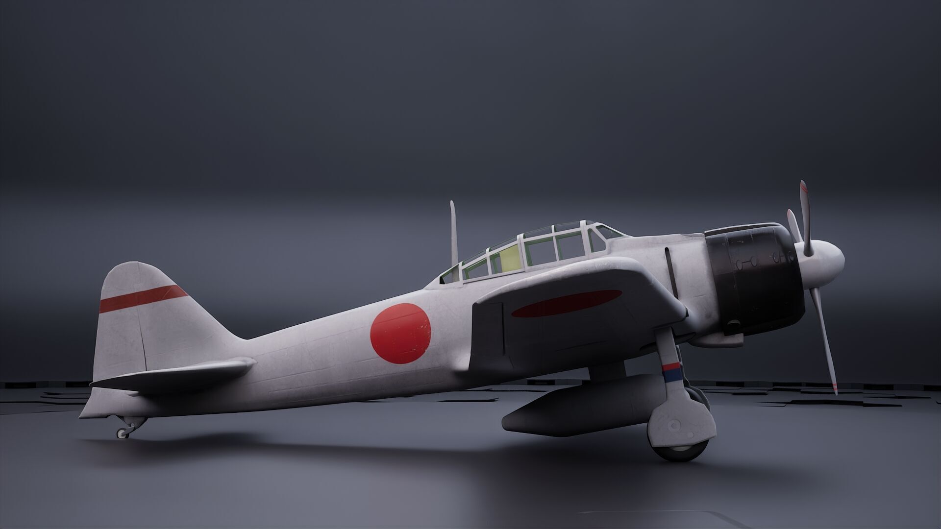 Mitsubishi A6m Zero - WW2 Japan aircraft 3D model rigged | CGTrader