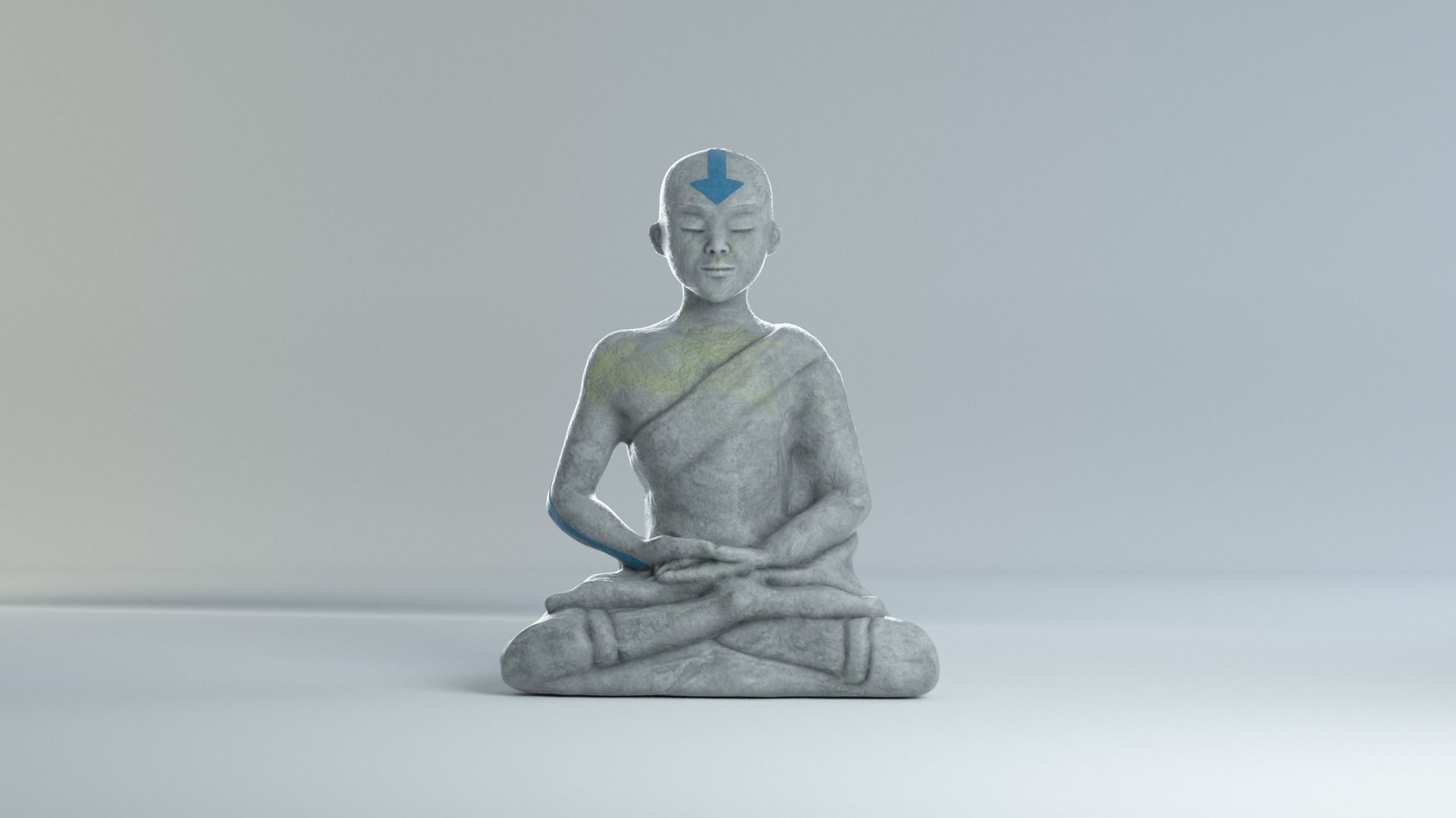 Avatar Airbender Buddha Statue 3D model 3D printable | CGTrader