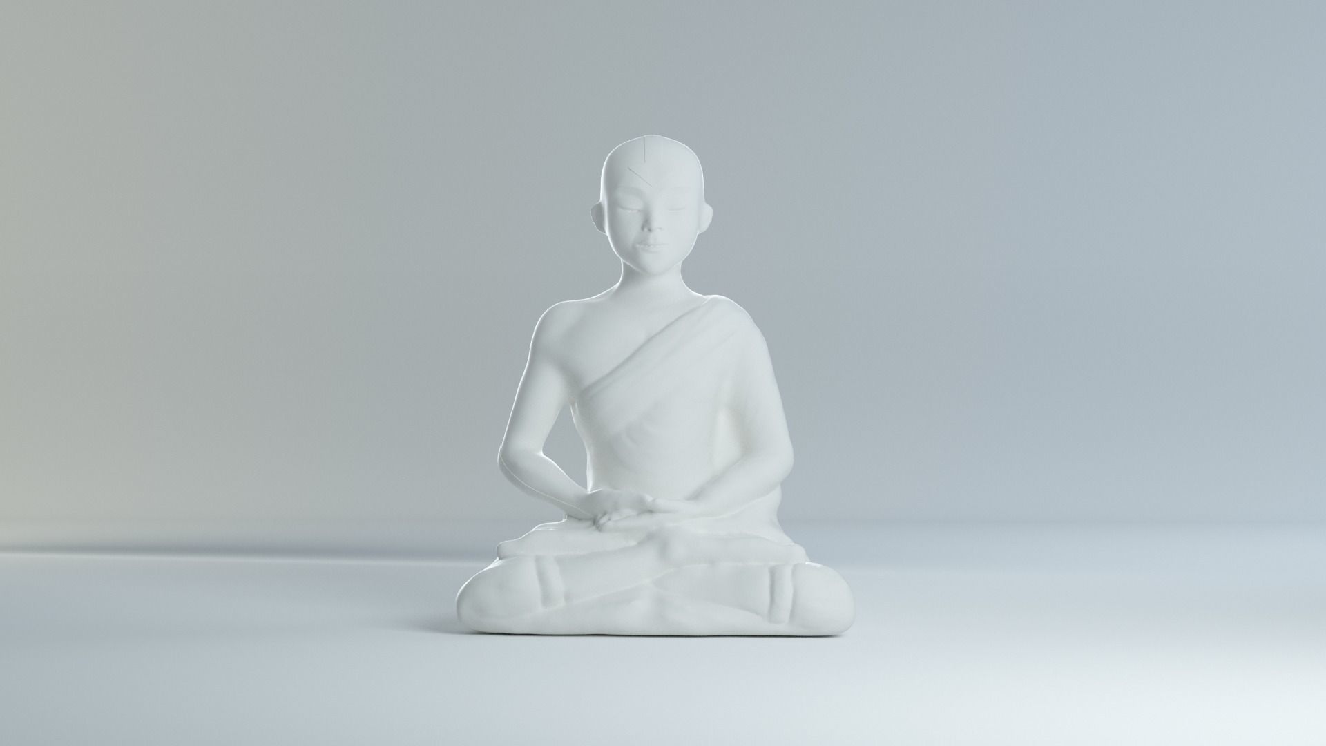 Avatar Airbender Buddha Statue 3D model 3D printable | CGTrader