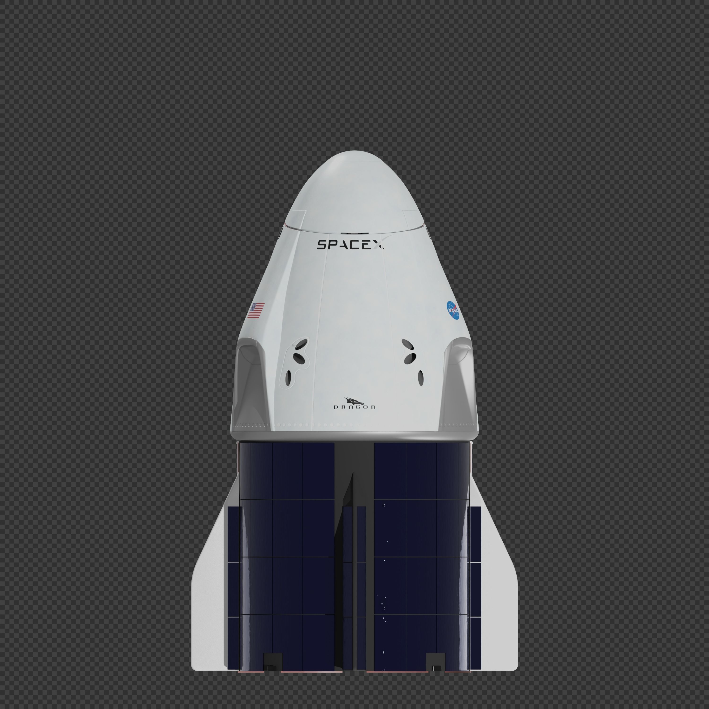 SpaceX Crew Dragon 3D model | CGTrader