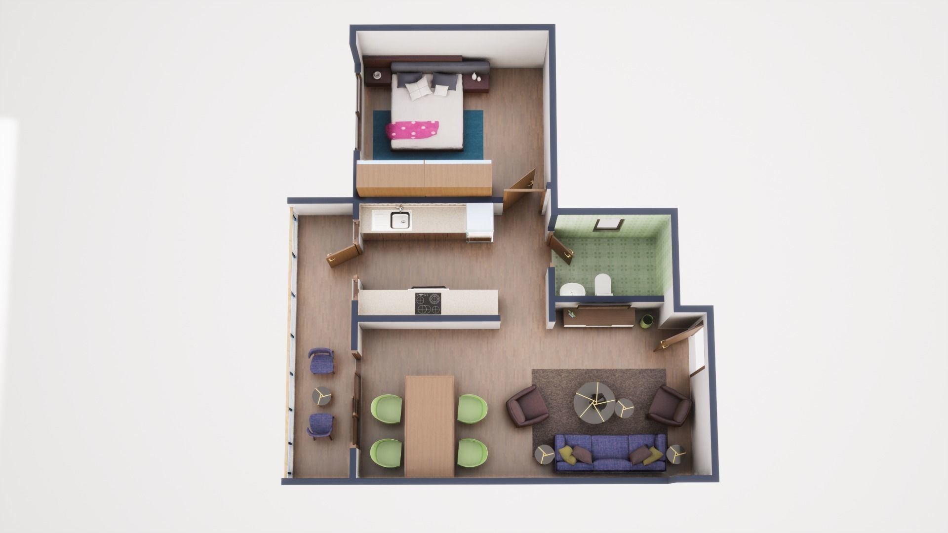 3D Floor Plan model 09 3D model | CGTrader