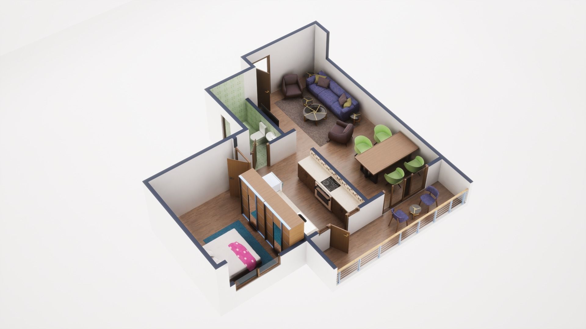 3D Floor Plan model 09 3D model | CGTrader