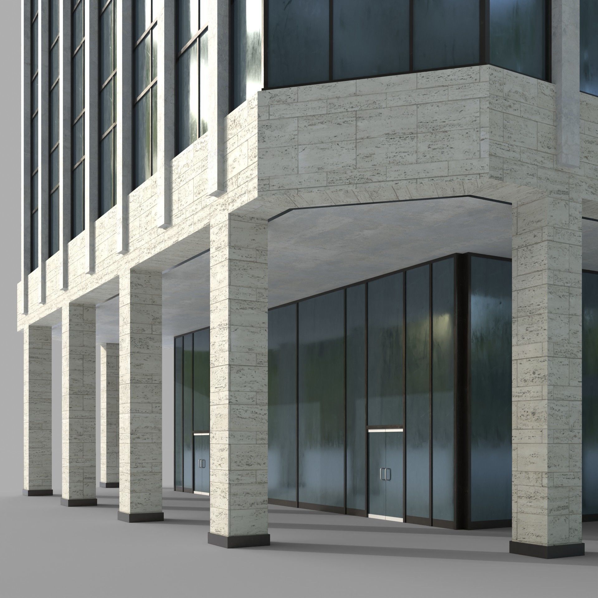 3D model Highrise office building A VR / AR / low-poly | CGTrader